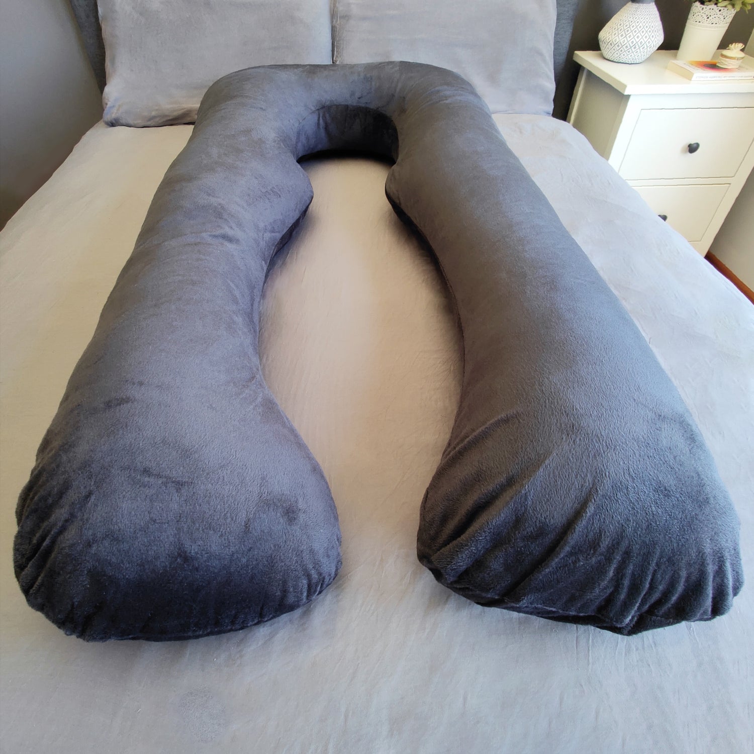 Velvet Pillow Pod Support Pillow